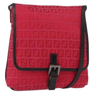 Fendi Sac bandouli&egrave;re en toile Pre-owned - Femme - Pre-owned - Rouge - Taille: ONE Size
