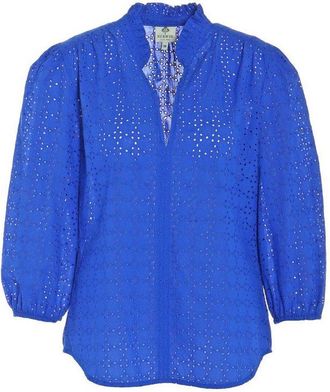 Berwin & Wolff Trachtenbluse Blusenshirt - RANIA - blau, pink
