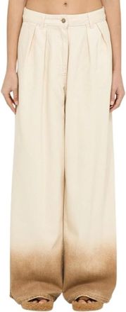 Alanui Femme, Jeans, Beige, Taille: W27 Wide Jeans