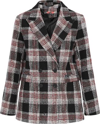 Mymo Blazer Frauen schwarzes Karo