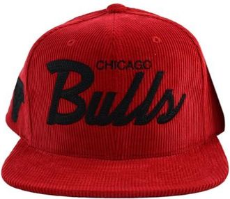 Mitchell & Ness NBA Casquette snapback en velours côtelé Chicago Bulls Rouge, rouge, taille unique