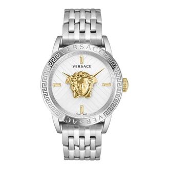 Versace unisex, Accessoires, Gris, Taille: ONE Size Montre Argentée Métallique