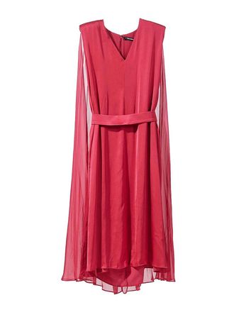 Karl Lagerfeld Robe Au Genou - Rouge