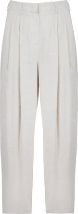 ottod'Ame Femme, Pantalons, Beige, Taille: 40 FR Wide Pantalons