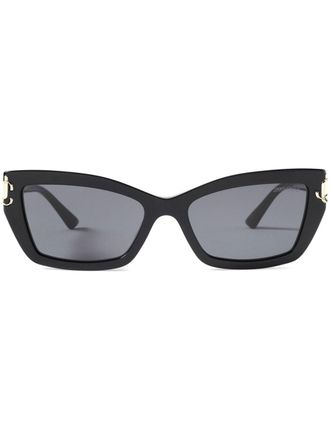 Jimmy Choo Eyewear lunettes de soleil à monture papillon - Noir