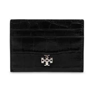 Tory Burch Porte-cartes Robinson effet croco - Femme - Accessoires - Noir - Taille: ONE Size