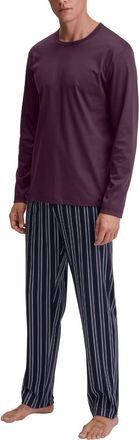 CALIDA Relax Streamline Pyjama, lang Herren, aus 100% Baumwolle