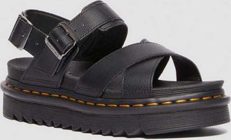 Dr. Martens Voss II Athena Leder Riemensandalen in Schwarz, Größe: 36