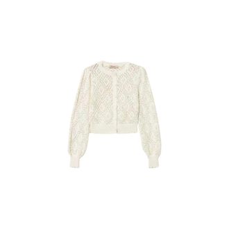 Twinset Damen, Strickwaren, Wei&szlig;, SGr&ouml;&szlig;e