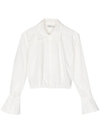 SIMKHAI chemise crop Blythe - Blanc
