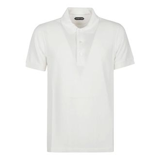 Tom Ford Homme, Tops, Blanc, Taille: XL Polo Piqu&eacute;