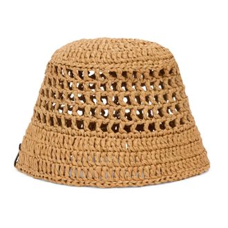 Fabiana Filippi Femme, Accessoires, Beige, Taille: M Woven Bucket Hat