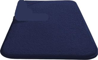 Generic Einfarbig verdickte Badezimmer rutschfeste Fu&szlig;matte Duschraumt&uuml;r saugf&auml;hig schmutzabweisend Toilette pelzig(Blue,40x60cm)