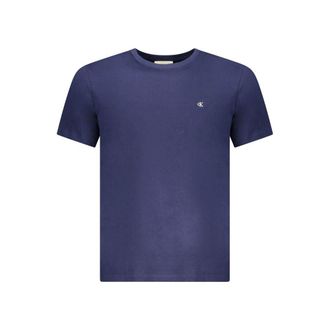 Calvin Klein Blauer Baumwoll-Herren-T-Shirt