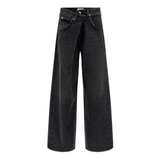 A Gold E Vana Fold Jean - - Jeans - Damen - Schwarzk - W25