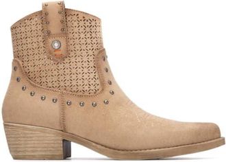 Refresh Bottines Femme Beige - Chaussures confortables et polyvalentes - Mode d&eacute;contract&eacute;e - Mod&egrave;le 17504201 (Taille35)