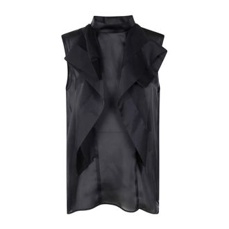 sacai Top sans manches - Femme - Tops - Noir - Taille: 42 FR