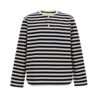Junya Watanabe Gestreiftes Langarm-T-Shirt - - Tops - Herren - Mehrfarbig - M