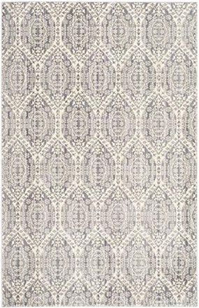 Safavieh Boho Teppich für Wohnzimmer, Esszimmer, Schlafzimmer - Valencia Collection, Kurzer Flor, Lila und Creme, 122 X 183 cm
