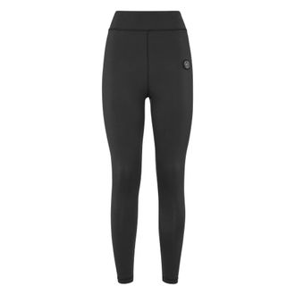 Plein Sport Scratch Leggings - - Sport - Damen - Schwarzk - 2XL