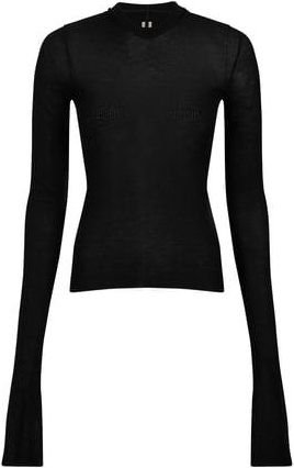 Rick Owens Top c&ocirc;tel&eacute; &agrave; capuche manches longues