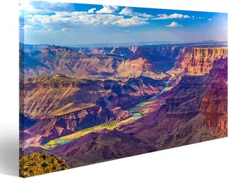 Islandburner Bild auf Leinwand Grand Canyon Sonnenaufgang Fluss Colorado Wandbild Poster Kunstdruck Bilder