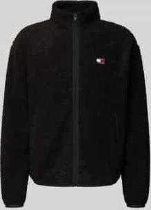 Tommy Jeans Relaxed Fit Fleecejacke in Teddyfleece-Optik