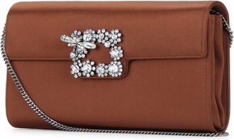 Roger Vivier Cacao Leather Borse A Mano Bag