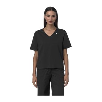 K-Way Leda Jersey T-Shirt - - Tops - Damen - Schwarzk - S