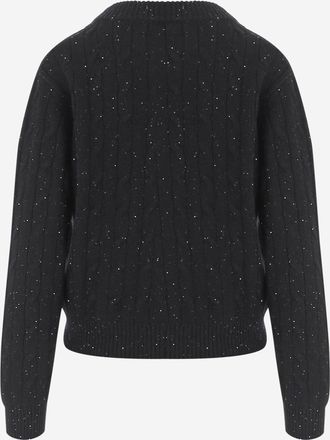 arch4 Braided Sequin Sweater - Black