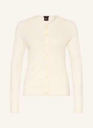 HUGO BOSS Strickjacke Fonami weiss