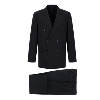 Brioni Lipari Zweireihiger Anzug - - Suits - Herren - Blau - XL