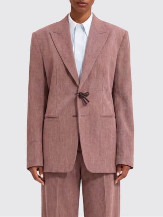 Bottega Veneta Einreihiger Wollblazer von mit Bindeband und Knot-Anh&auml;nger