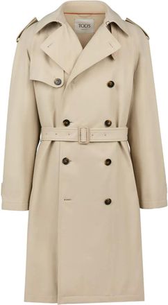 Tod's trench à taille ceinturée - Tons neutres