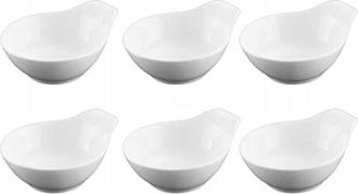 Wilmax England Wilmax WL-992486/A Porzellan Kleine Schüssel, Weiss, 10.5cm Länge, 100mL Kapazität