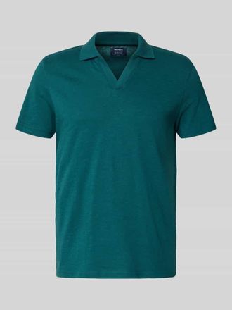 Mc Neal Slim Fit Poloshirt mit V-Ausschnitt