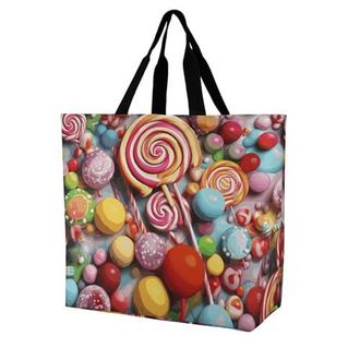 Generic Bonbons Sac A Main Femmes Pliable Sacs De Courses D&eacute;contract&eacute; Sac Fourre-Tout Pour Travail Quotidienne Voyage