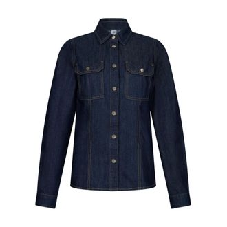 Liu Jo Femme, Blouses et Chemises, Bleu, Taille: 42 FR Chemise en jean