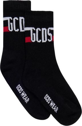 GCDS Socken aus Baumwollmischung mit Logo - - Underwear - unisex - Schwarzk - S