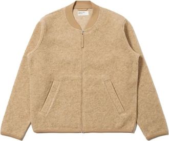 Universal Works Homme, Vestes, Beige, Taille: S Blouson Bomber Zippé