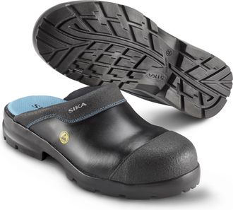Sika Unisex Flex Offene Clogs, rutschfeste PU-Laufsohle, Leichter Arbeitsclog, Permair-Leder, weich gepolsterte Innensohle Clog f&uuml;r Landwirtschaft, Bauwese