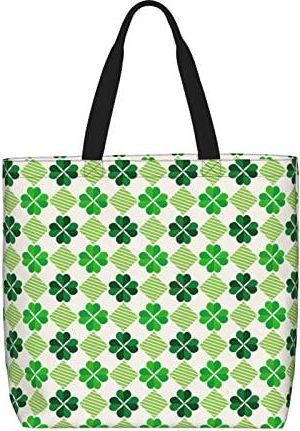 Generic Sac Fourre-Tout La Saint-Patrick Sac Tissu Avec Poign&eacute;es Lavables Sacs En Toile Pour Femmes, Pour Tous Les Jours, Shopping, Burea, Voyage