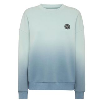 Plein Sport Femme, Sweatshirts et sweats &agrave; capuche, Bleu, Taille: 40 FR SweaT-shirt &agrave; Capuche Oversize D&eacute;grad&eacute;