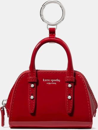 Kate Spade New York Kate Spade Charmed Patent Nano Carryall Taschenanh&auml;nger f&uuml;r Frauen in Dunkles Scharlachrot