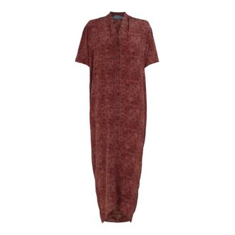 Cortana Lady bug- robe en soie &agrave; pois- - Femme - Robes - Rouge - Taille: 44 FR