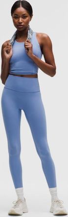 lululemon Legging Wunder Train No Line taille haute pour Femmes - 64 cm - Bleu - Taille 10