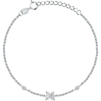 Cleor Bracelet en argent 925/1000 et zircon