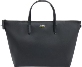 Lacoste Femme, Sacs, Noir, Taille: ONE Size Petit sac cabas &agrave; bandouli&egrave;re L.12.12 Concept
