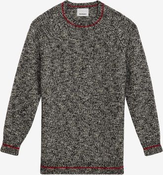 Isabel Marant Pull Ivanhoa - Homme - &Eacute;cru-anthracite - Taille XS - Isabel Marant