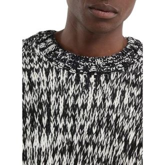 Saison 1865 Pull Gailey col rond en maille chin&eacute;e